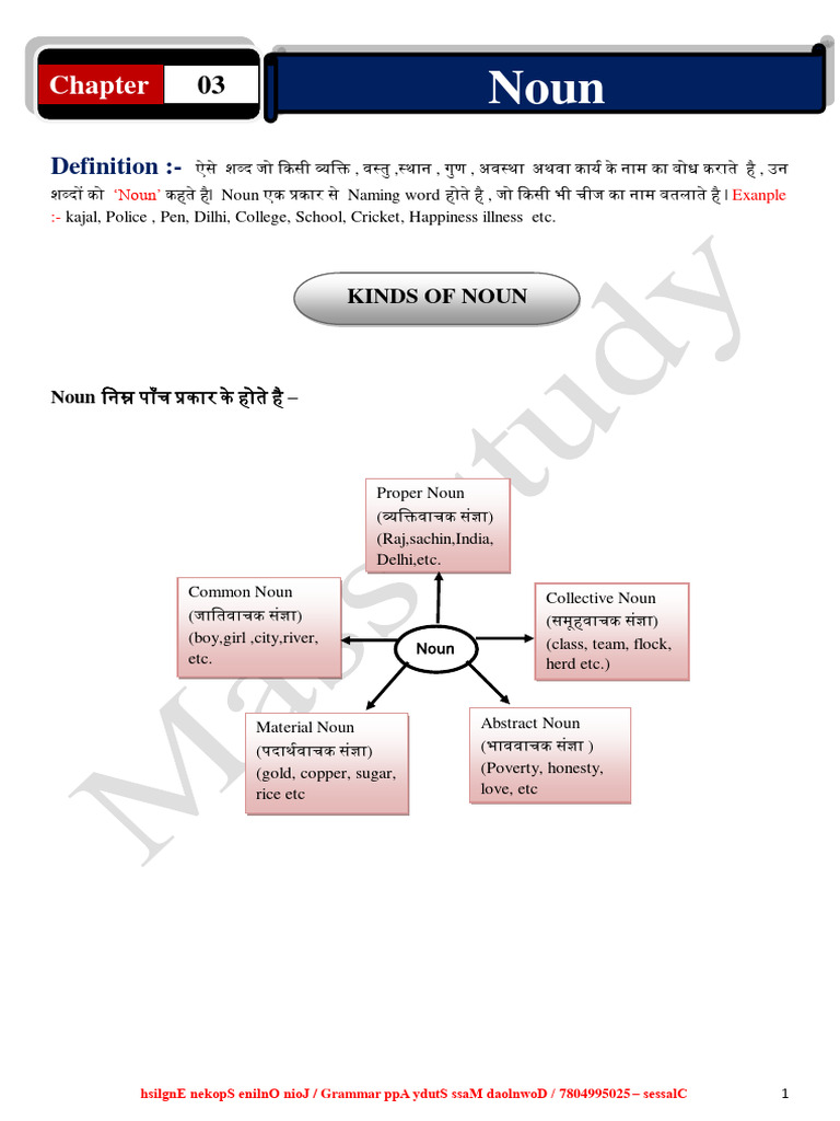Class 3 Noun Part 1. | PDF