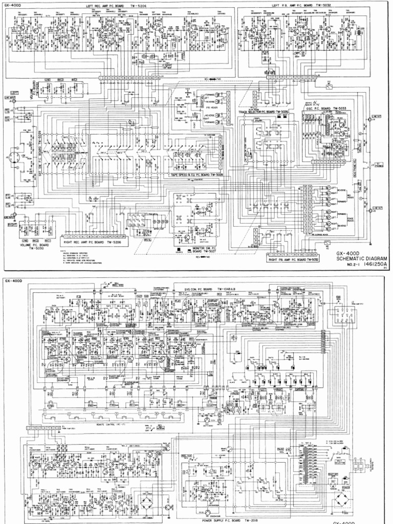 Akai GX 400 D Schematic | PDF