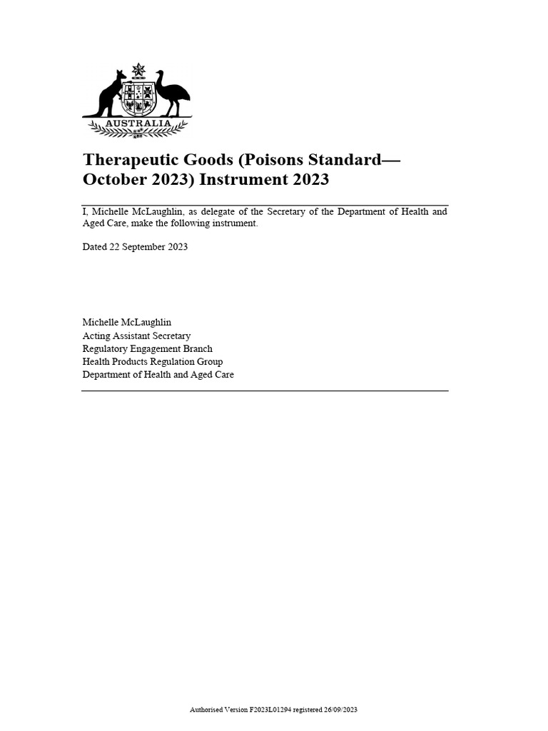 Poison Standard | PDF | Medical Prescription | Health Care