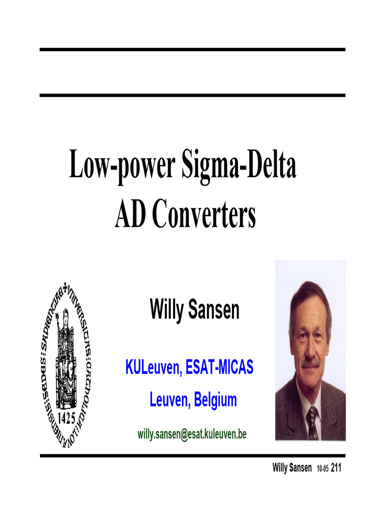 DSM Adc Design | Download Free PDF | Computer Science | Electromagnetism