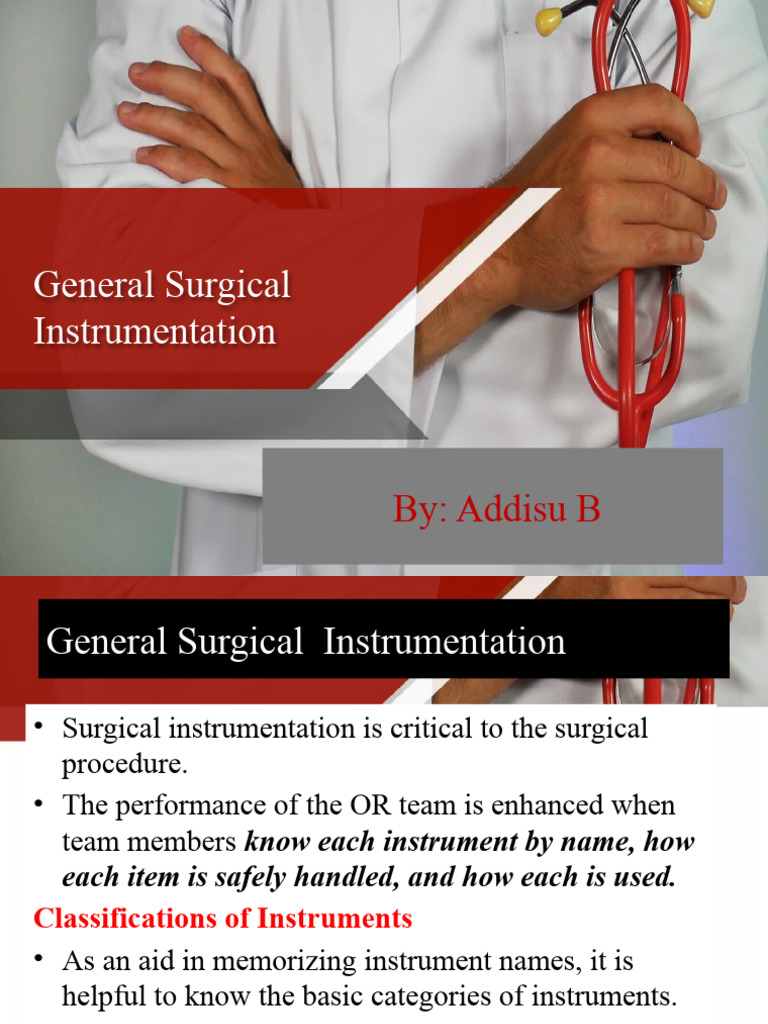 General Surgical Instrumentation-1 | PDF | Medical Specialties | Surgery