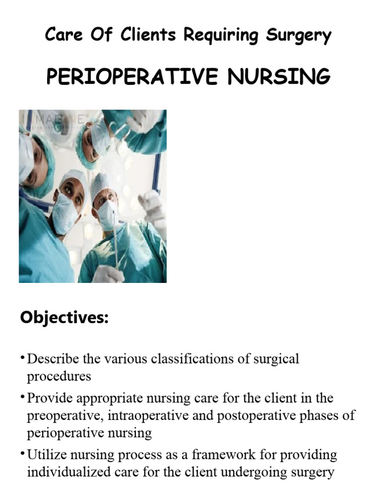 Perioperative Period | PDF | Surgery | Anesthesia