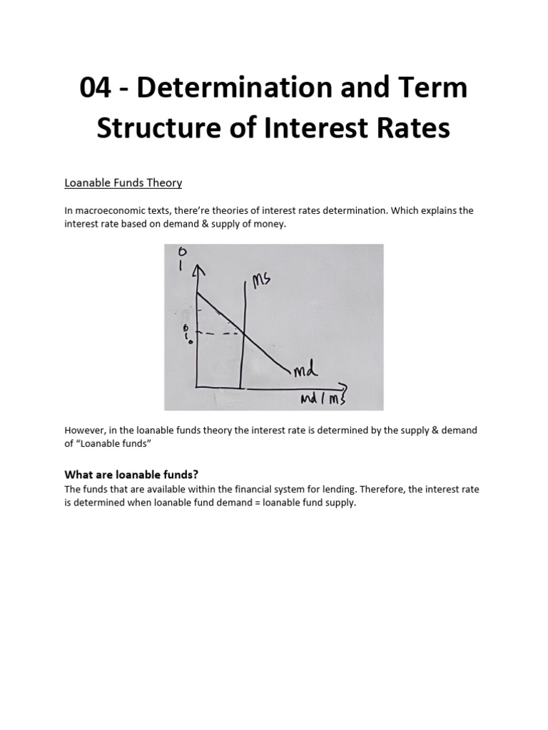 4 - Term Structures Theories | PDF | Yield Curve | Interest