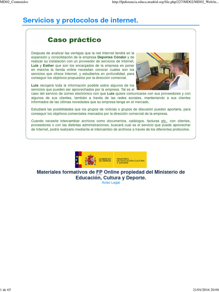 MD02 Contenidos | PDF | Internet | Clave (criptografía)