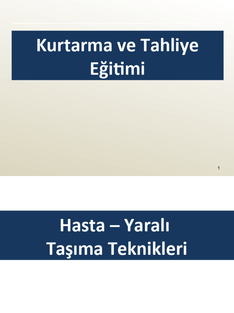 2696, Tahliye Ve Kurtarmappt | PDF