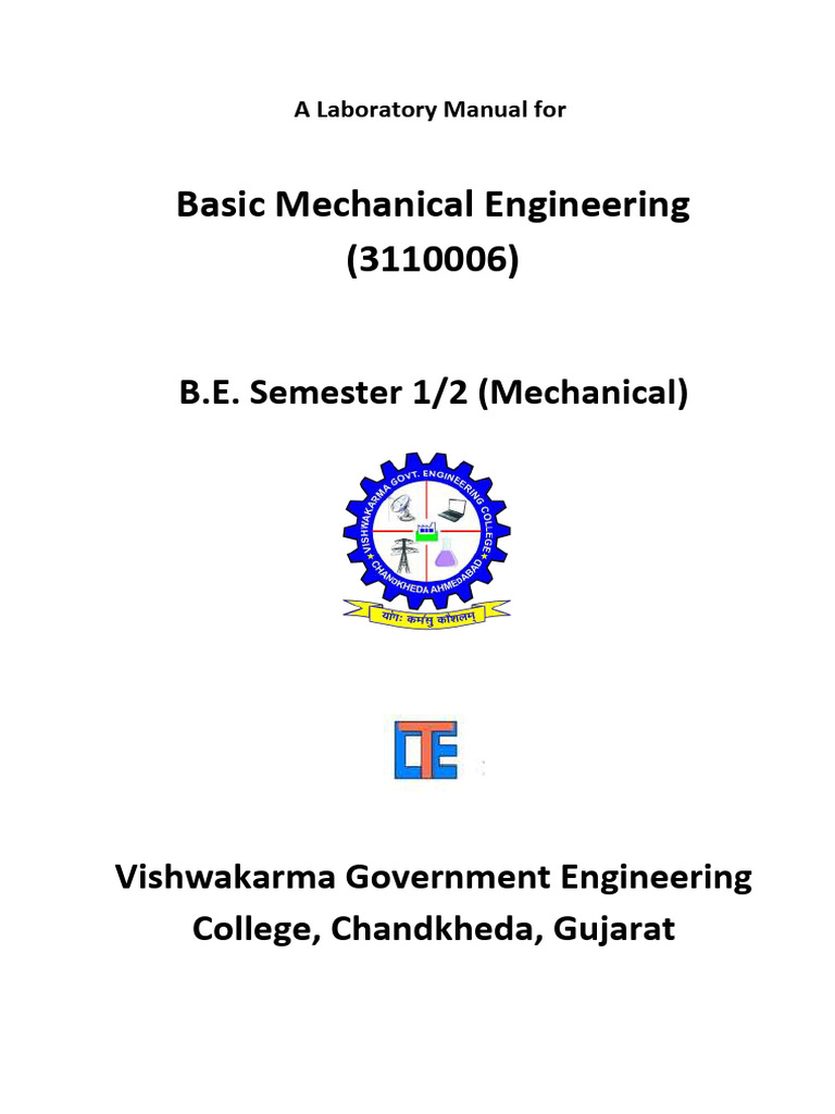 BME - Lab Manual - 2023 | PDF | Boiler | Valve