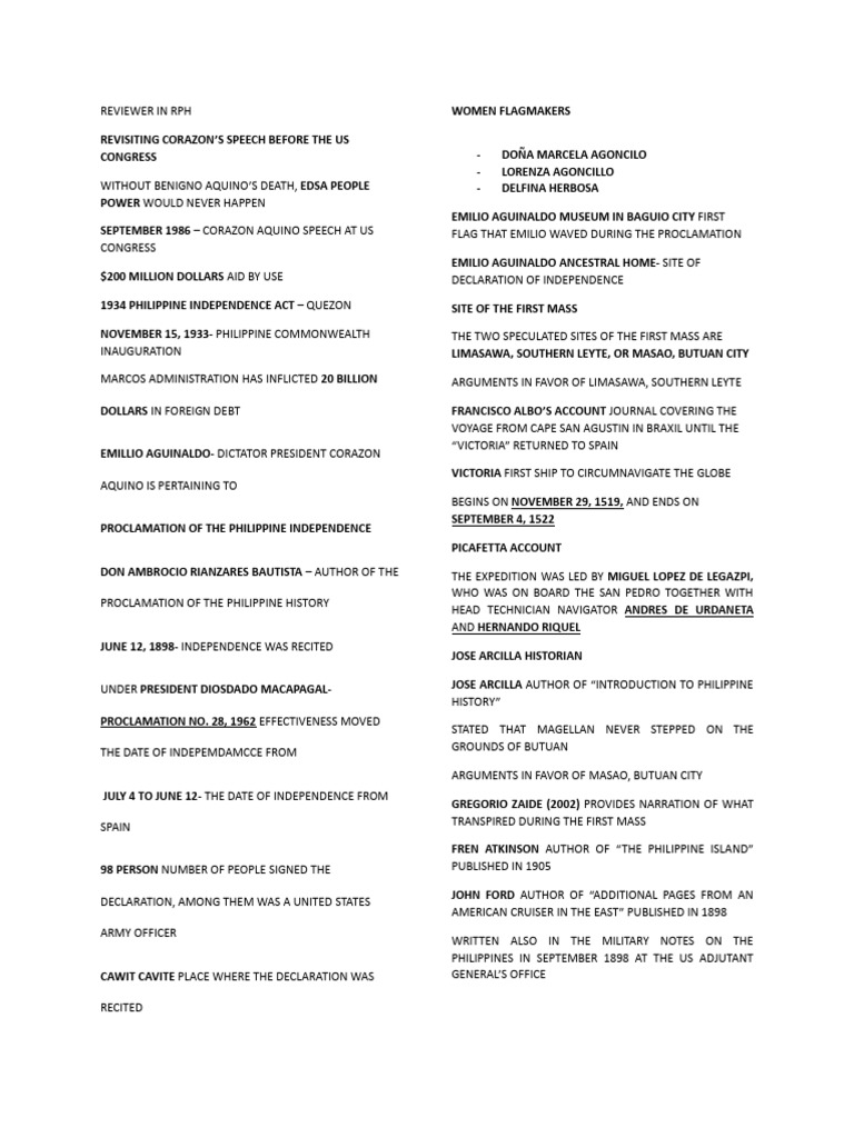 Reviewer in RPH | PDF | Philippines