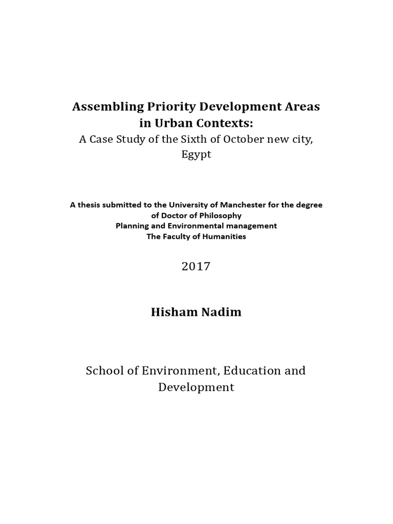 Assembling Priority Development Areas in Urban Contexts | PDF ...