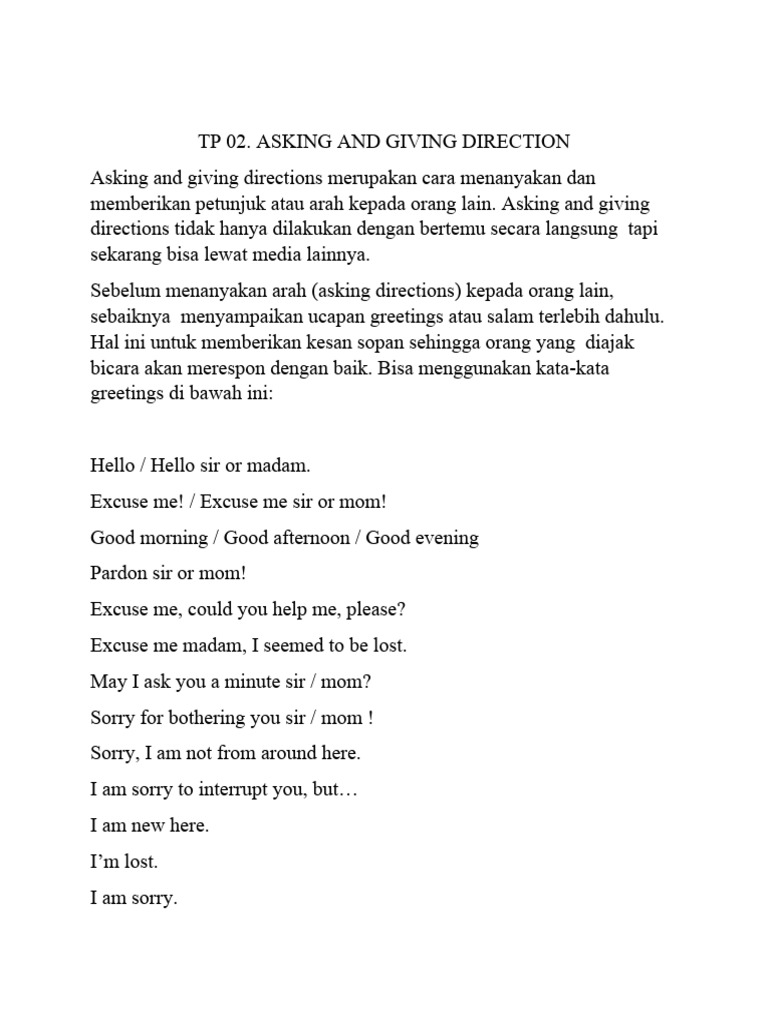 TP 02 Direction | PDF | Transport Infrastructure | Road Infrastructure