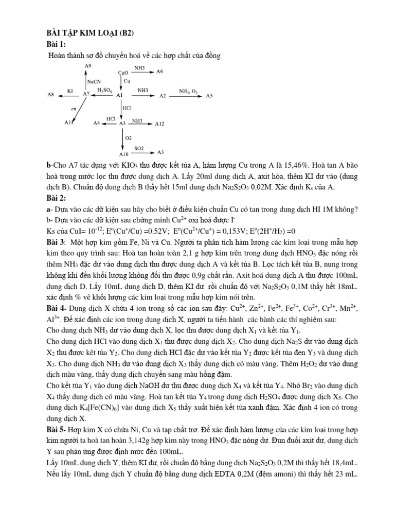 Bai Tap Vo Co Buoi 2 | PDF