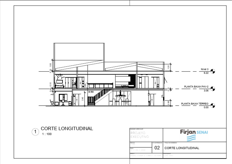 Corte Longitudinal de Edifício | PDF