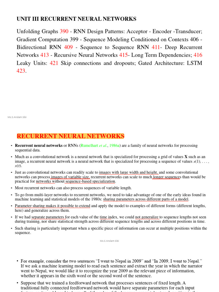 Unit 3-2 | PDF | Artificial Neural Network | Machine Learning