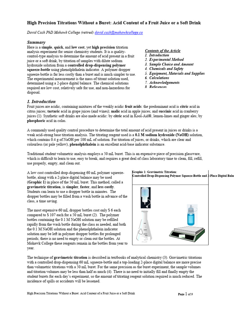 Chemi | PDF | Titration | Chemistry