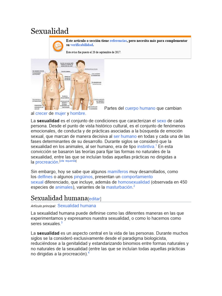 Sexualidad | PDF | La sexualidad humana | Sexualidad