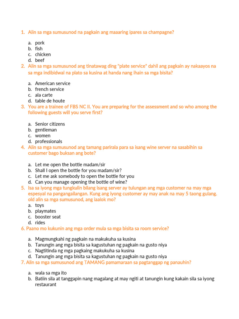 Long Quiz | PDF