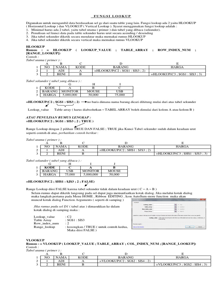Materi Lookup | PDF | Metode & Bahan Ajar