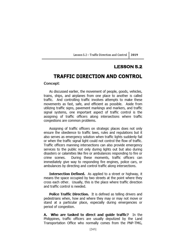 Module52 2023 | PDF | Traffic | Intersection (Road)