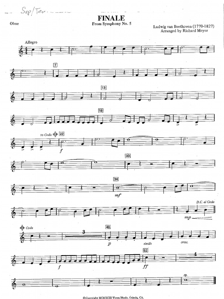 Finale Music Score 8 | PDF