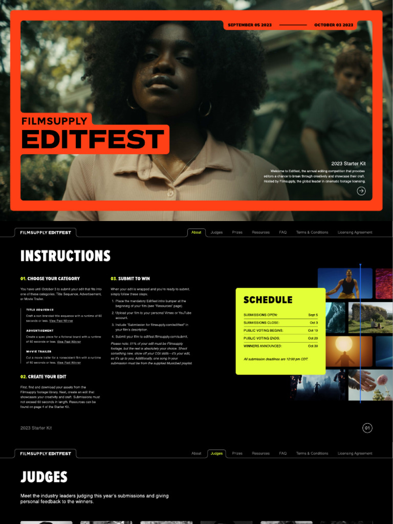 Filmsupply Editfest 2023 Starter Kit | PDF | Mass Media