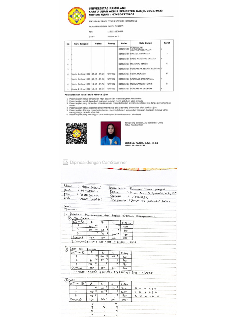 UAS Niken Susanti PTI | PDF
