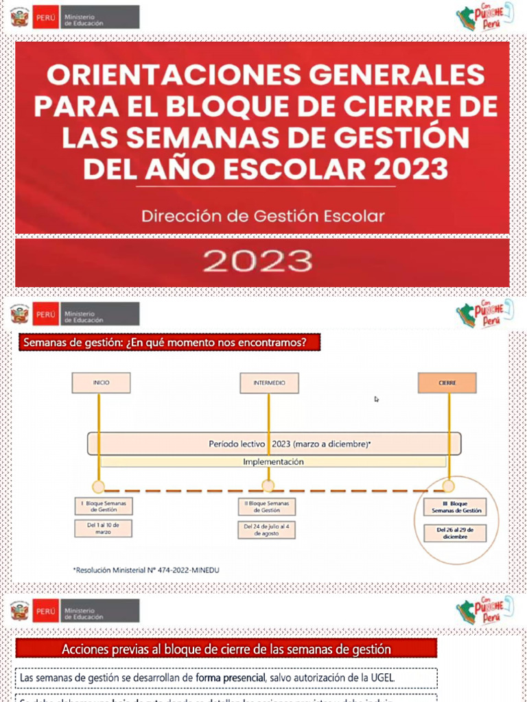 Ppt-Semana de Gestion Final - Fin de Año 2023 | PDF