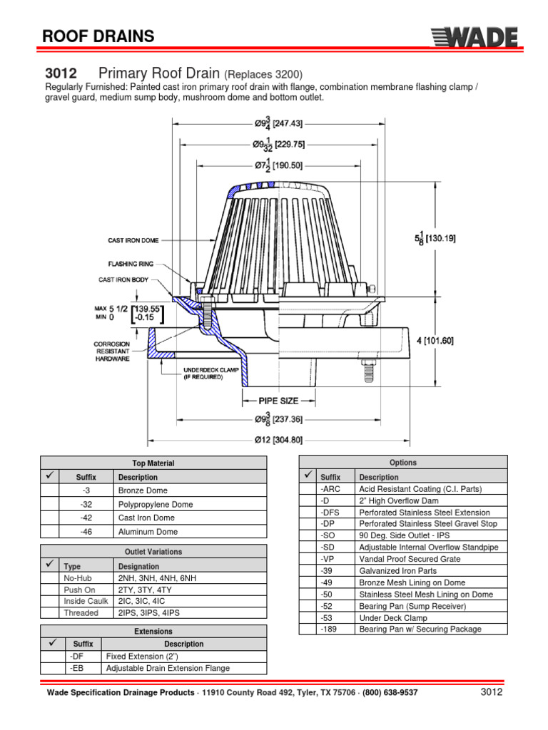 Roof Drains | PDF