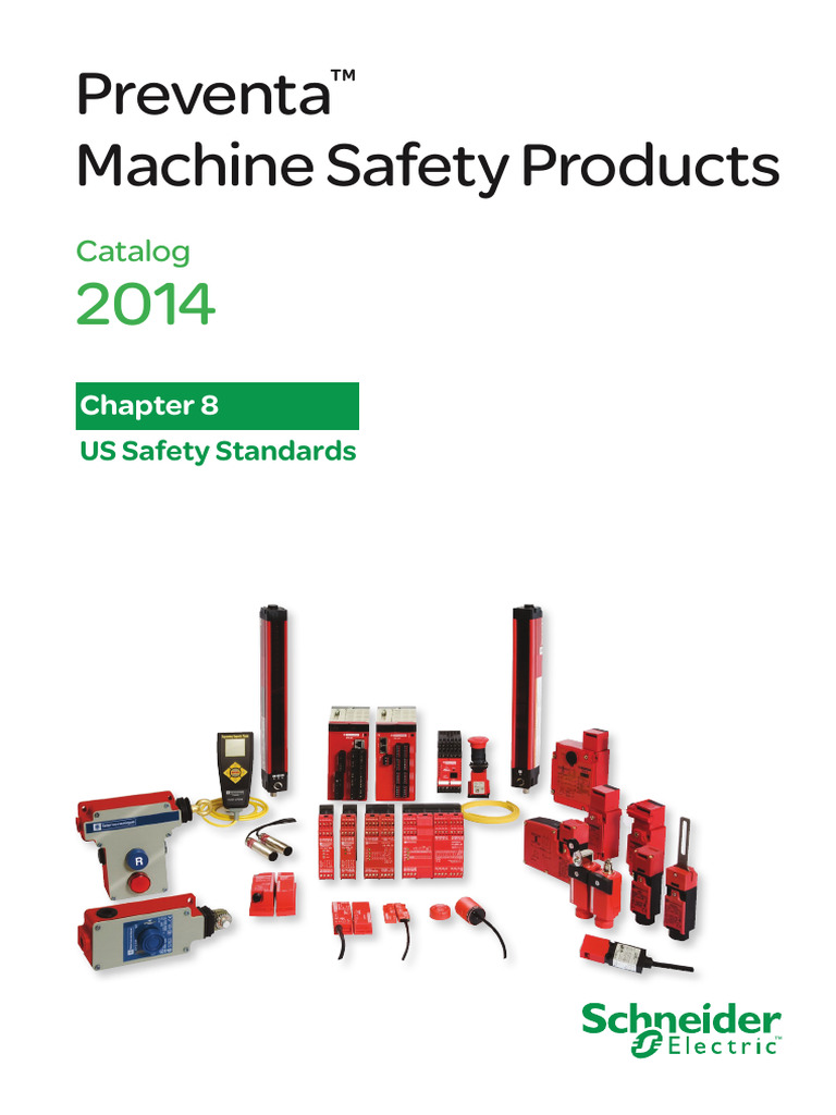 PREVENTA Machine Safety Products... US Safety Standards 2014 | PDF ...