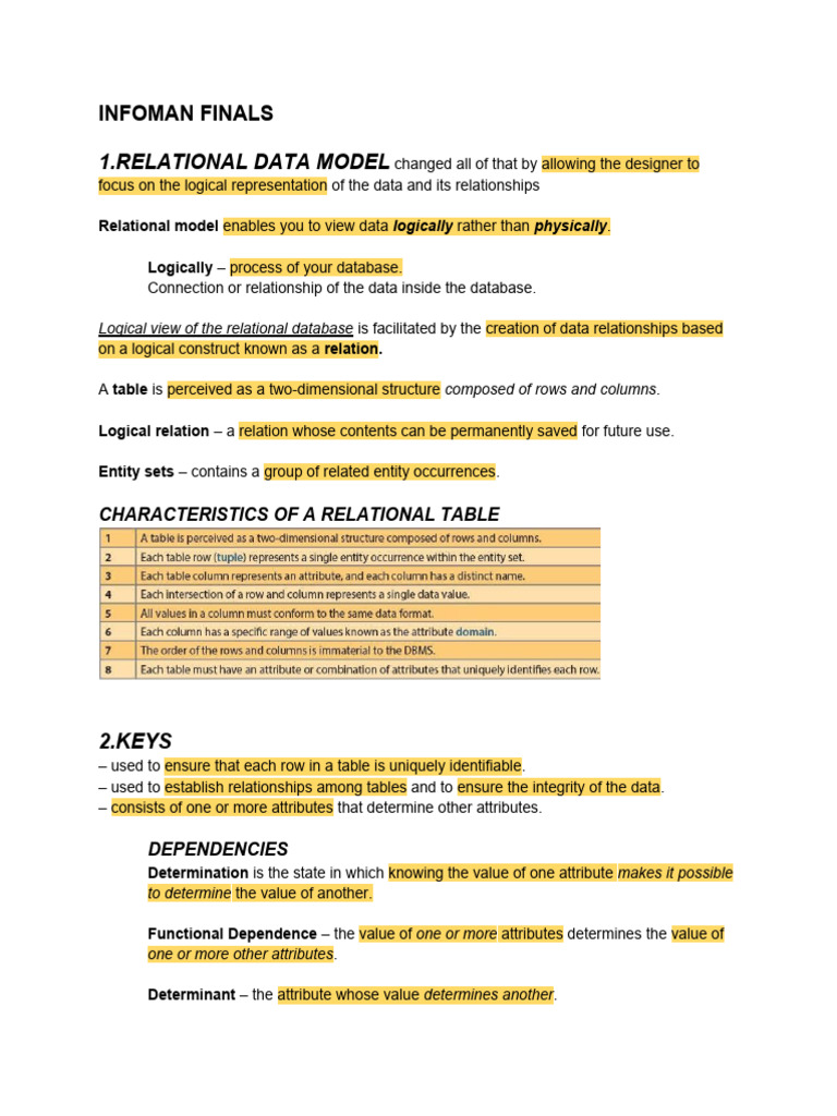 Understanding Relational Data Models | PDF | Relational Model | Relational Database