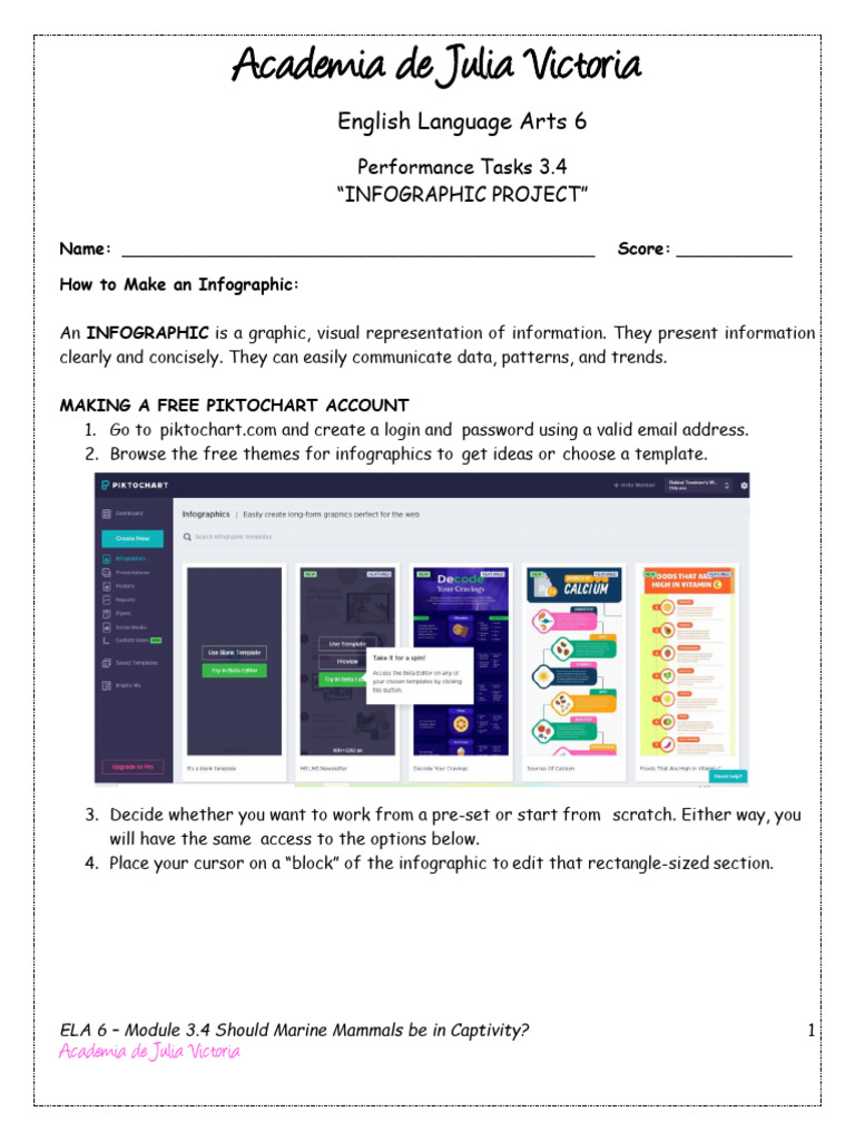 ELA 6 Performance Task 3 4 | PDF | Infographics | Computing