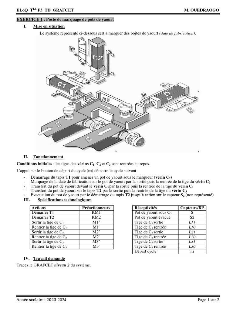 GRAFCET pour systèmes automatisés | PDF | Technologie et ingénierie