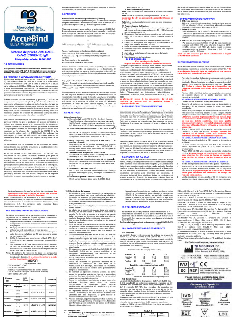 Covid 19 Igg Accubind Elisa | PDF | Elisa | Anticuerpo