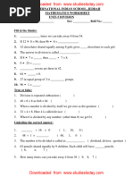 Class 3 Maths Worksheet: Place Value & Operations | PDF | Numbers ...