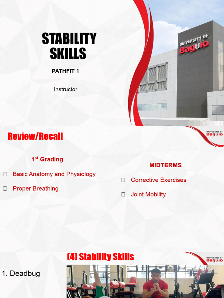Stability Skills | Download Free PDF | Knee | Musculoskeletal System