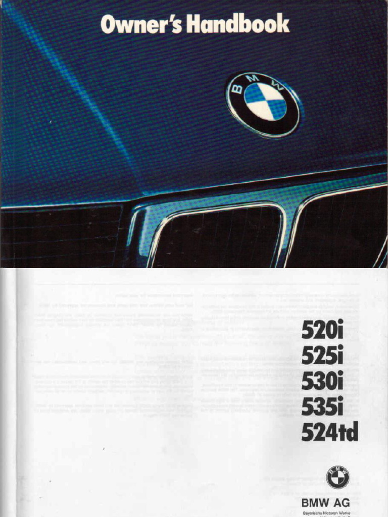 Dokumen - Tips BMW E34 Owners Manual | PDF