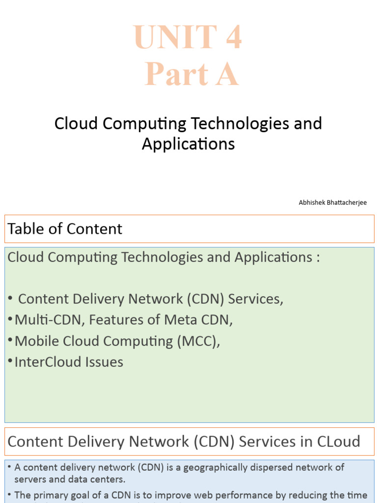 Unit4 CC Technology and Applications | PDF | Cloud Computing | Machine Learning