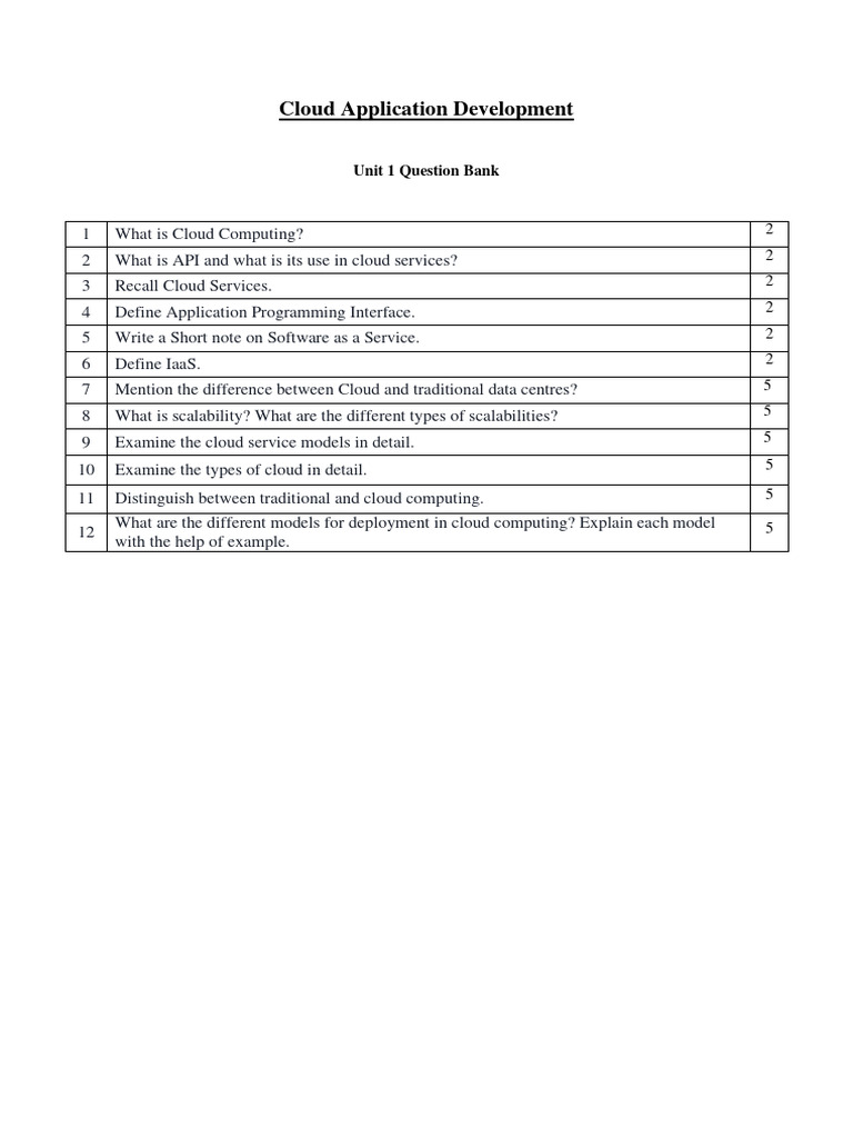 Ete Cad Question Bank | Download Free PDF | Cloud Computing | Web Application