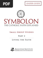 Symbolon Part 2 Living The Faith Leader Guide PDF | PDF | Sacraments ...