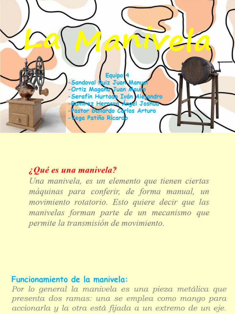 La Manivela Equipo 4 | PDF | Fonógrafo | Máquinas
