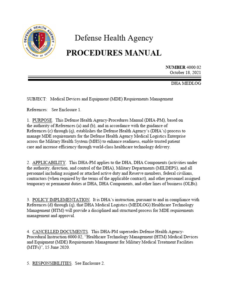 MDE Requirements Management Manual | PDF | United States Department Of ...