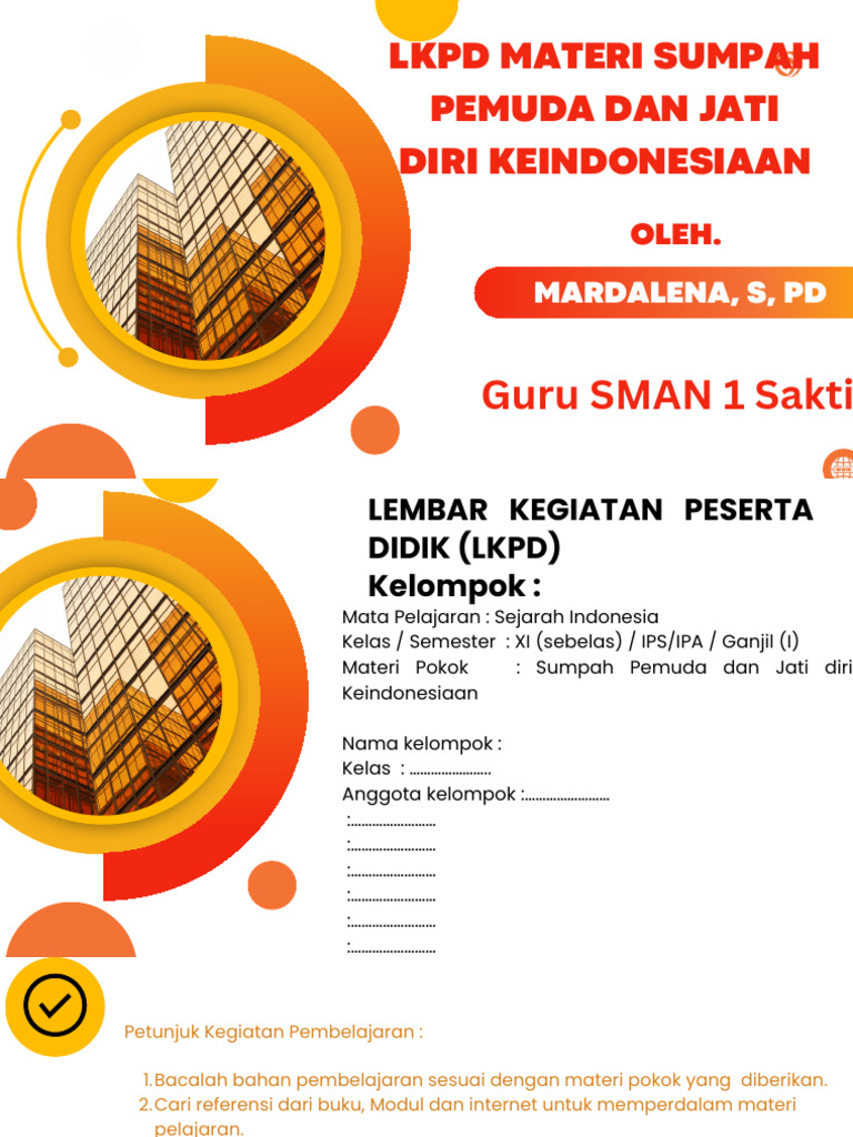 LKPD Sumpah Pemuda Kelas XI | PDF | Kajian Bahasa Asing