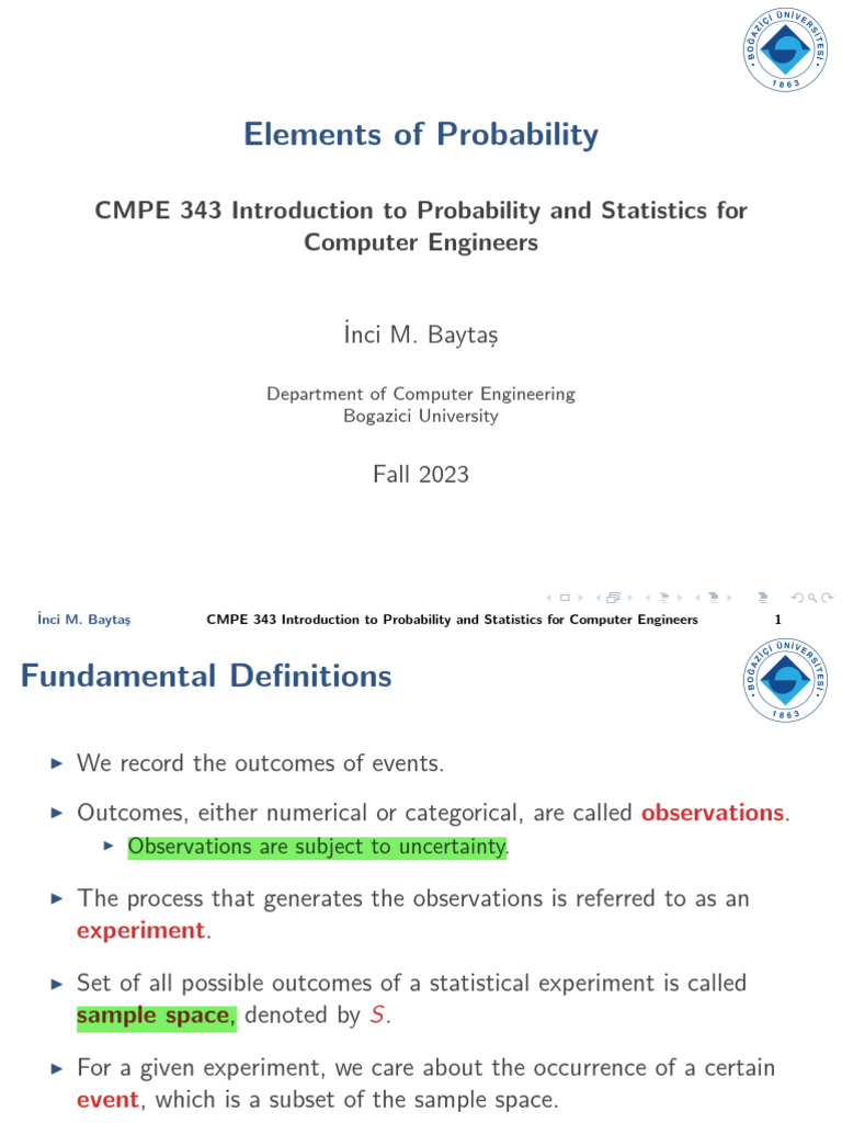 Lec02 Probability | PDF | Probability Distribution | Mathematics