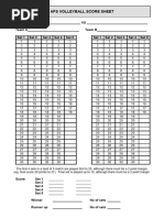 Pickleball Score Sheet Printable | PDF