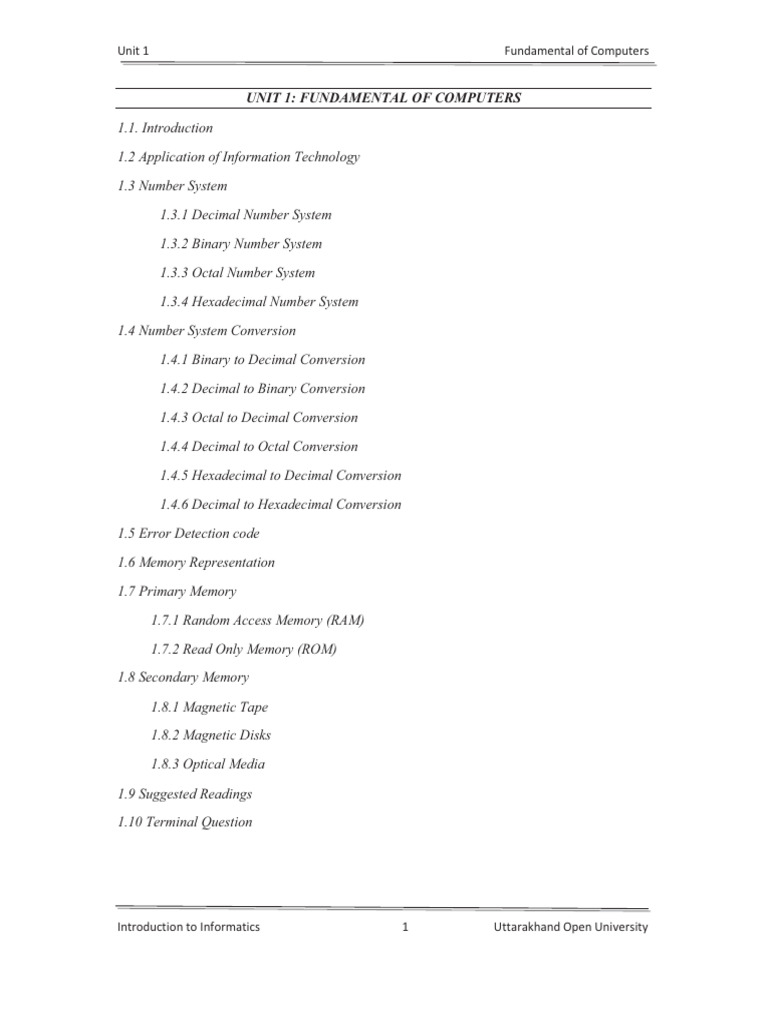 Bba IT Fundamentels | PDF | Computer Data Storage | Computing
