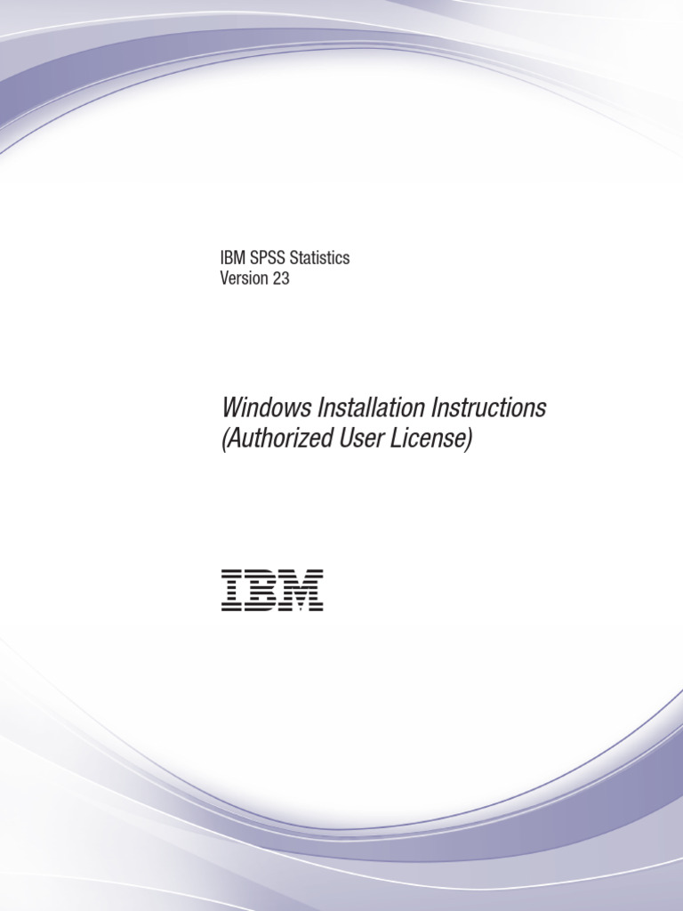 Installs Pss Windows Version 23 | PDF | Spss | Microsoft Windows