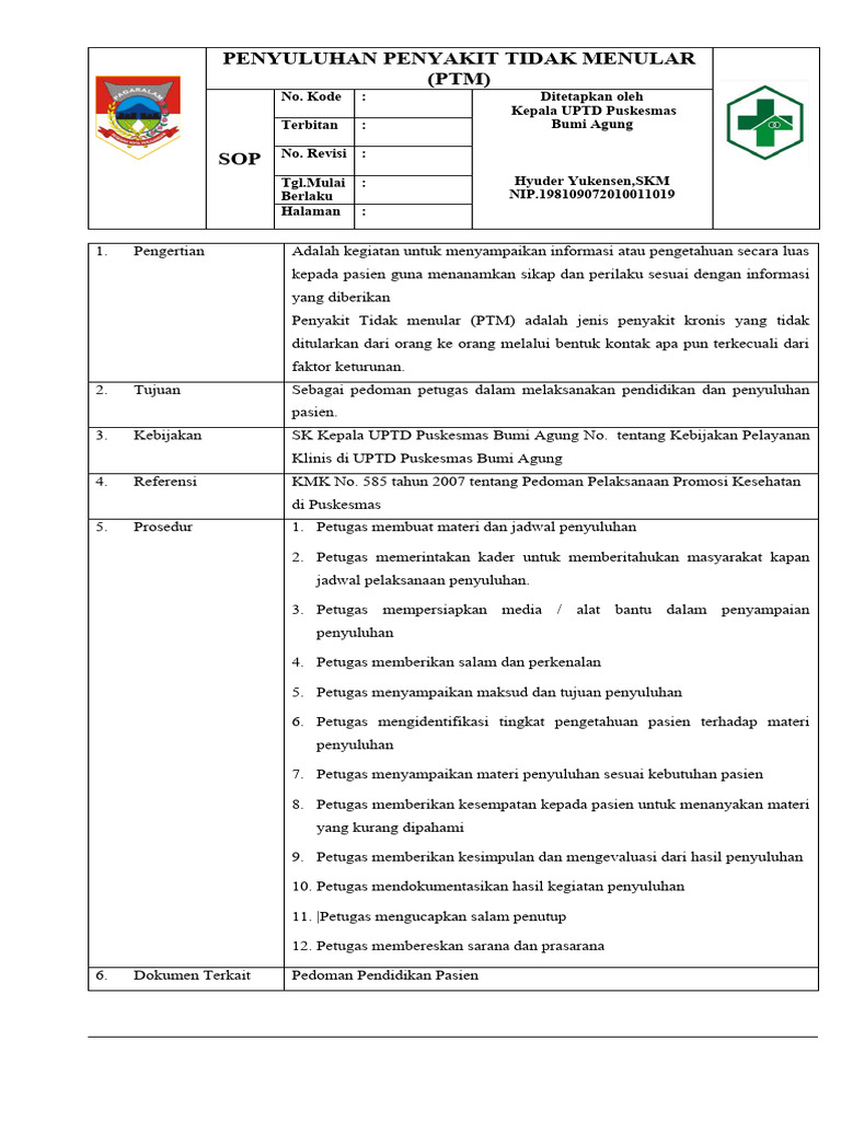 Sop PTM | PDF | Pengembangan Diri