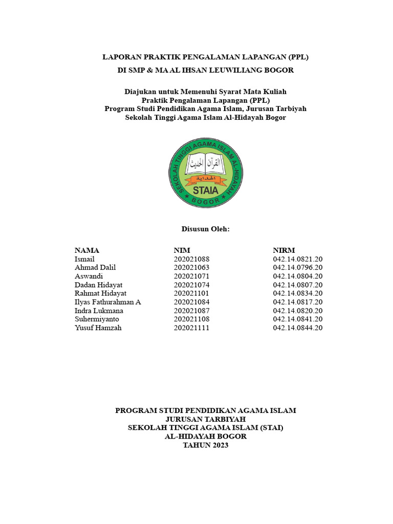 Laporan PPL 2023 FIX | PDF