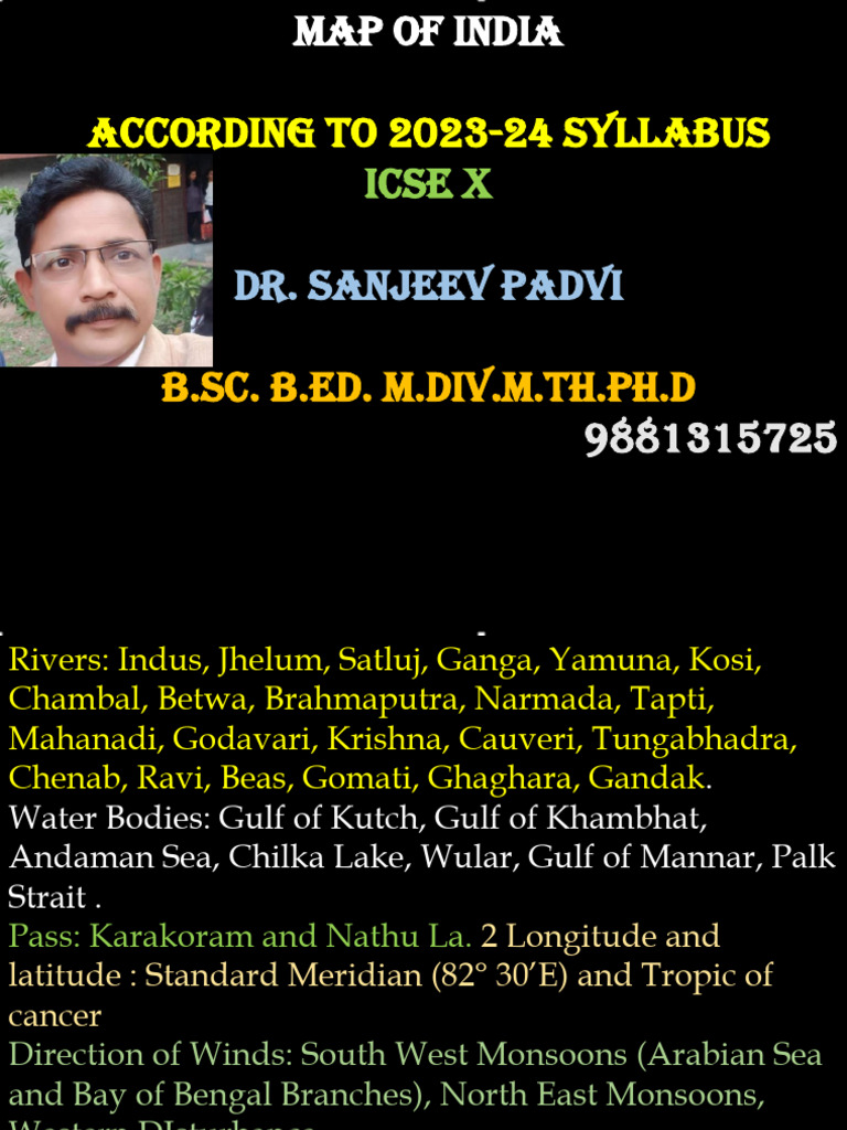 India Geography Map Guidelines | PDF | Earth Sciences | Physical Geography