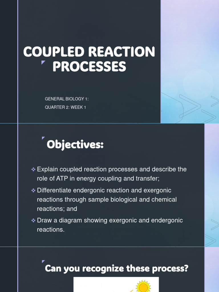 Coupled Reaction Processes | PDF | Adenosine Diphosphate | Adenosine ...
