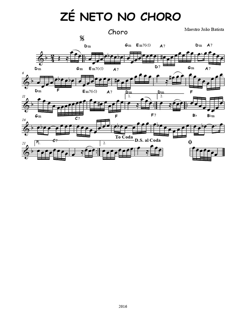 Zé Neto No Choro | PDF