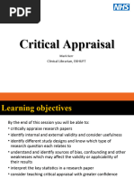 Critical Appraisal Skills Programme CASP Appraisal | PDF | Career & Growth | Business